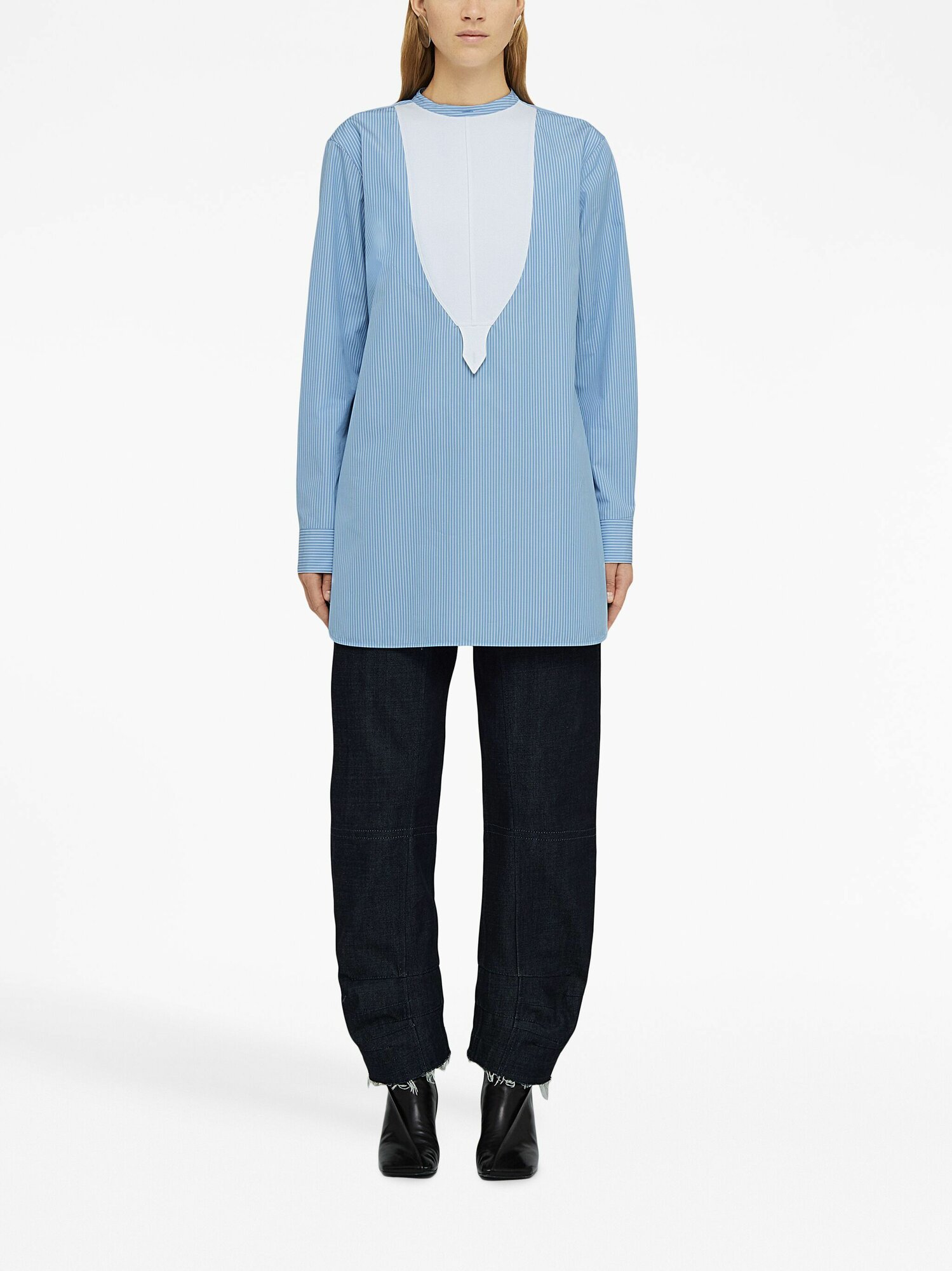 Блуза Jil Sander, размер 36, blue — фото 1