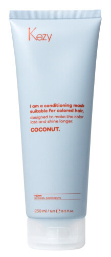 Kezy I am COCONUT Кондиционирующая маска с экстрактом кокоса для окрашенных волос 250мл