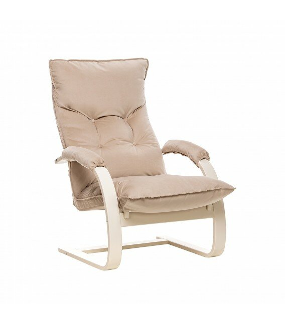 Кресло-трансформер Leset Монако, слоновая кость, ткань велюр, v18 бежевый