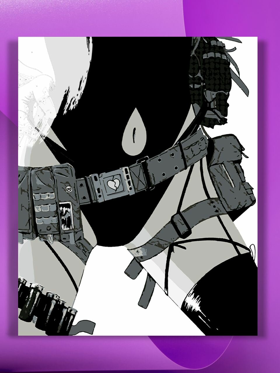 Картина по номерам на холсте Разбитое сердце, 40 х 50 см