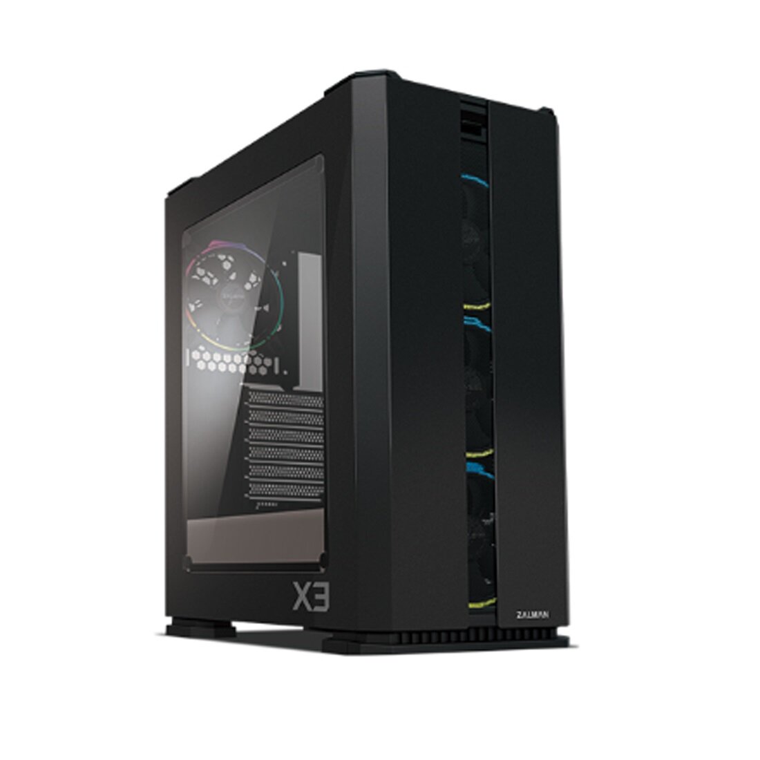 Корпус для ПК Zalman X3 Black (ATX, без БП, 2xUSB2.0, 2xUSB3.0, с окном, RGB)