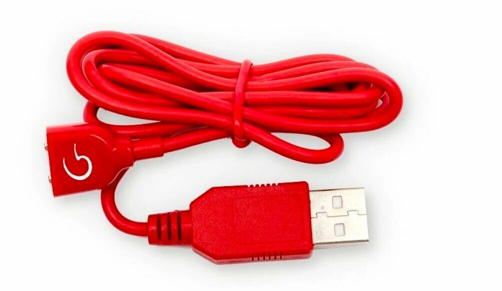 Кабель Gvibe Magnetic Charging Cord, для зарядки игрушек, USB, красный