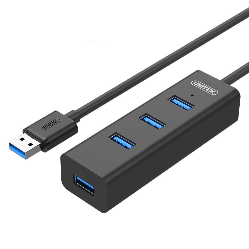 Скоростной USB 3.0/ 5 гбит/c HUB x 4 порта MyPads TA-108981 для периферийных устройств (Черный)