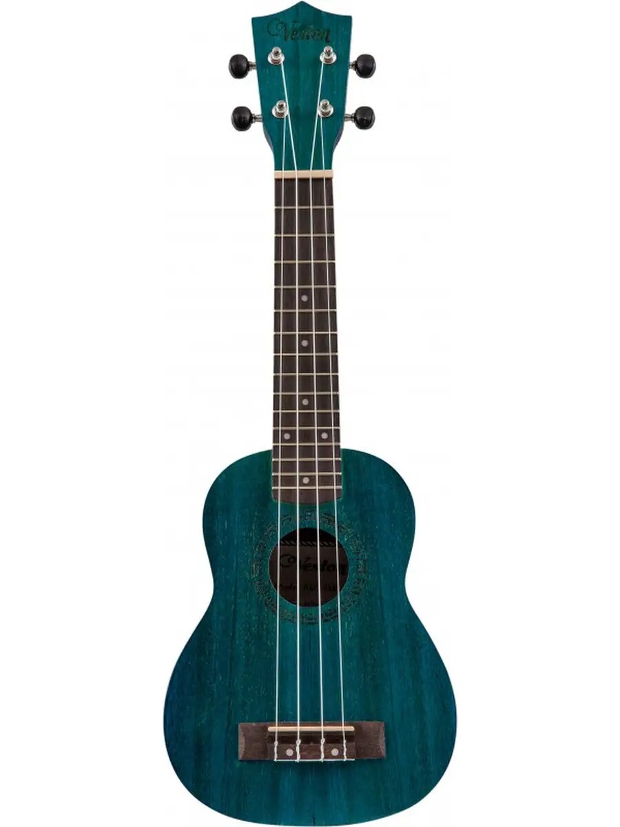 KUS-15BL I Укулеле сопрано, махагони, синий