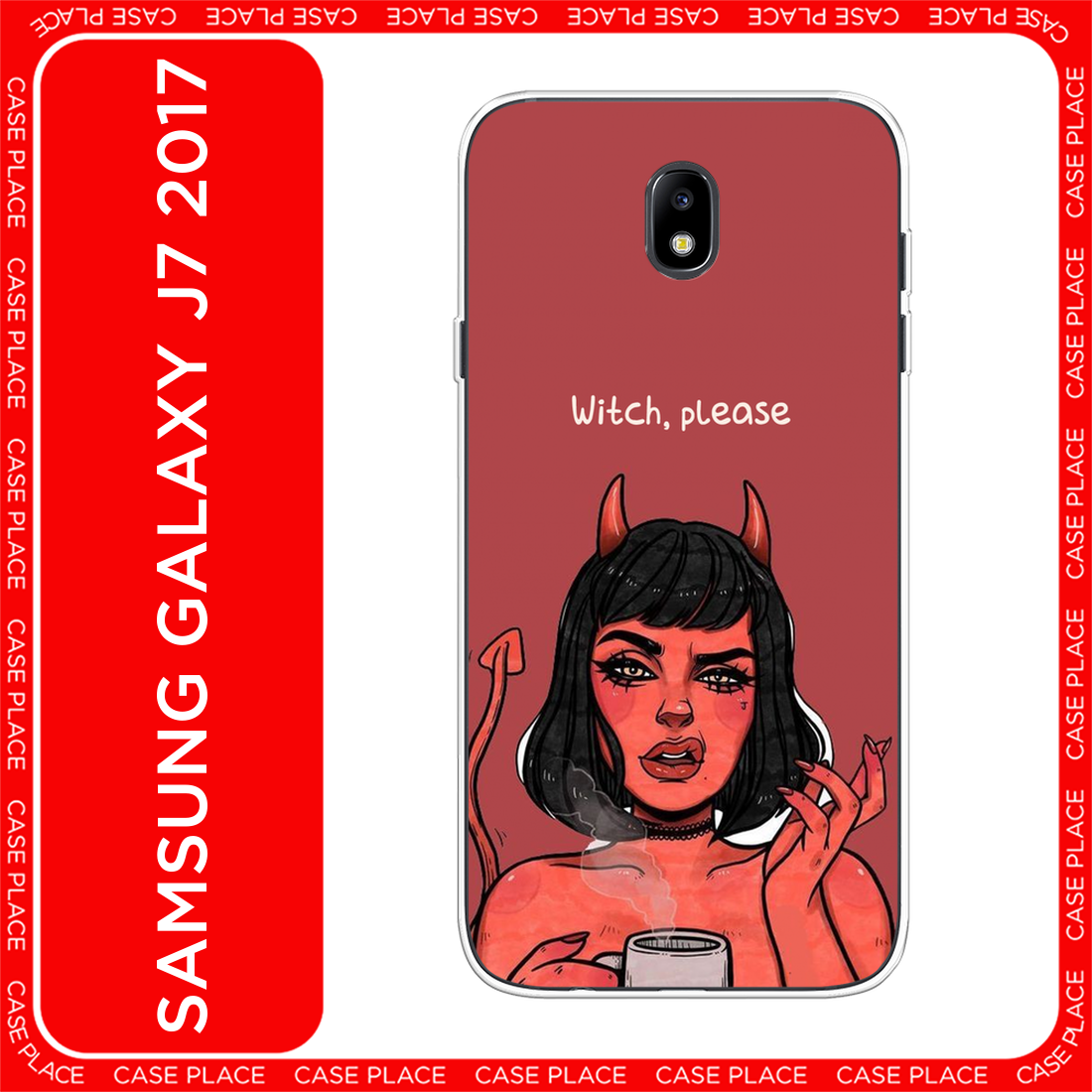 Чехол на Samsung Galaxy J7 2017 / Самсунг Галакси Джей 7 2017 с принтом Evil Girl