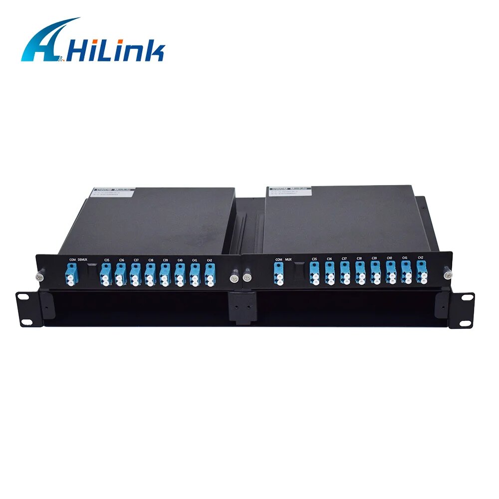 HiLink DWDM мультиплексор/демультиплексор 16-канальный, 1U-2 LGX slot