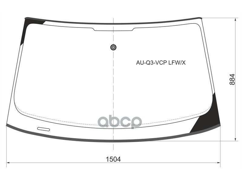 Стекло лобовое (Молдинг) Audi Q3 11-19 XYG арт. AU-Q3-VCP LFW/X