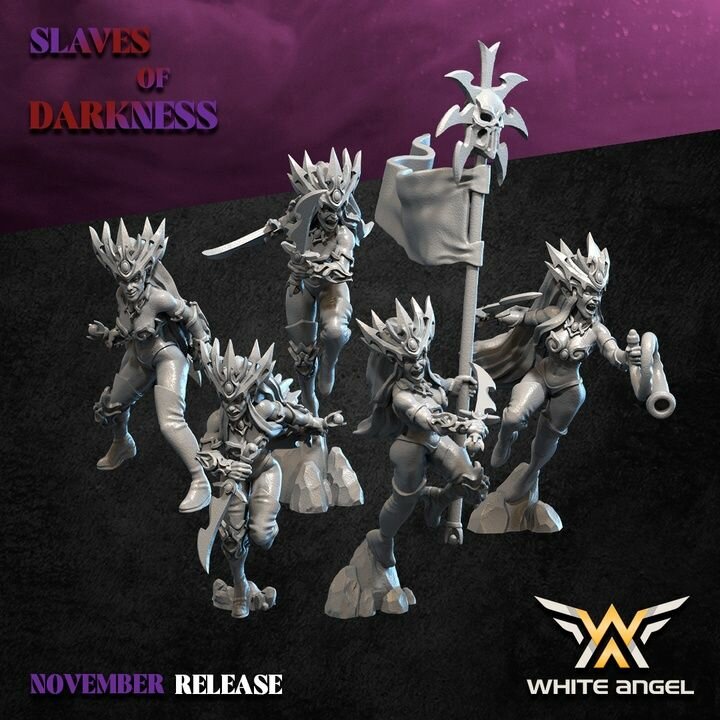 Миниатюра Warhammer Dark Elves Witches