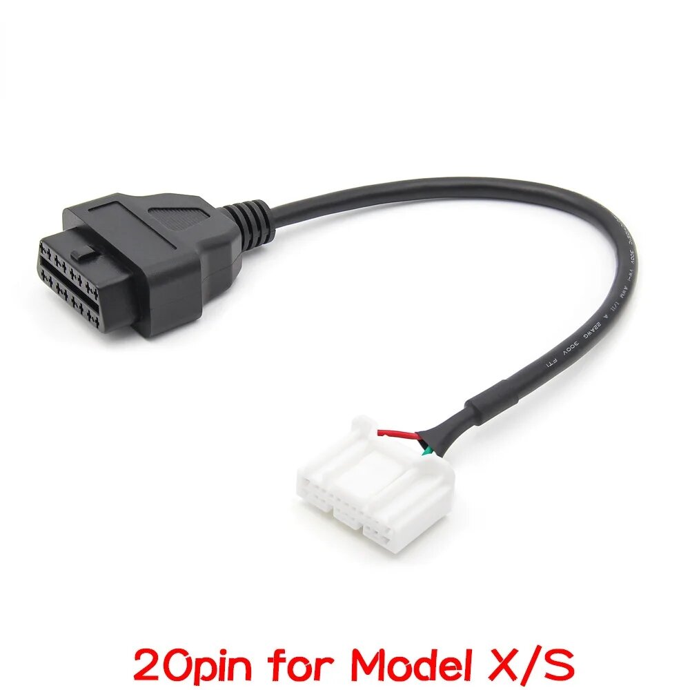 OBD2 кабель Tesla Model S/X 20pin-16pin