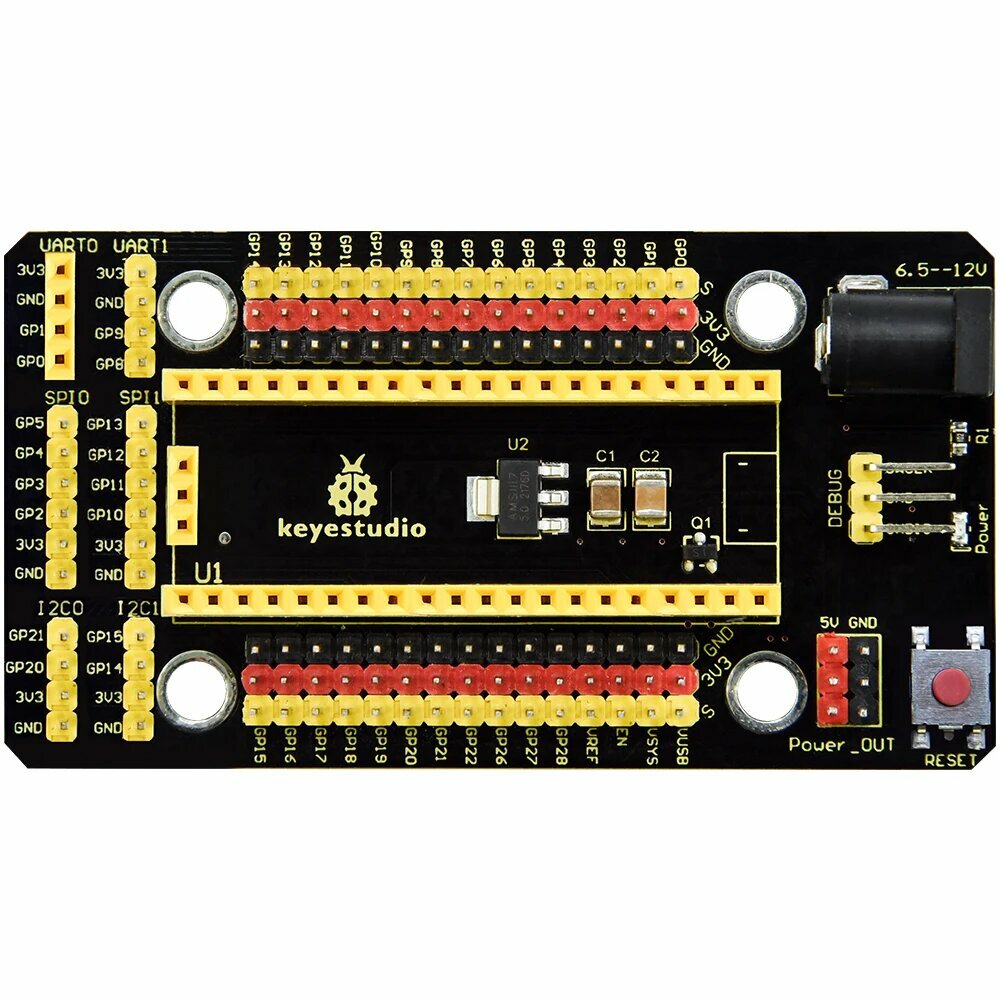 Keyestudio KS3017 IO Shield для Raspberry Pi Pico