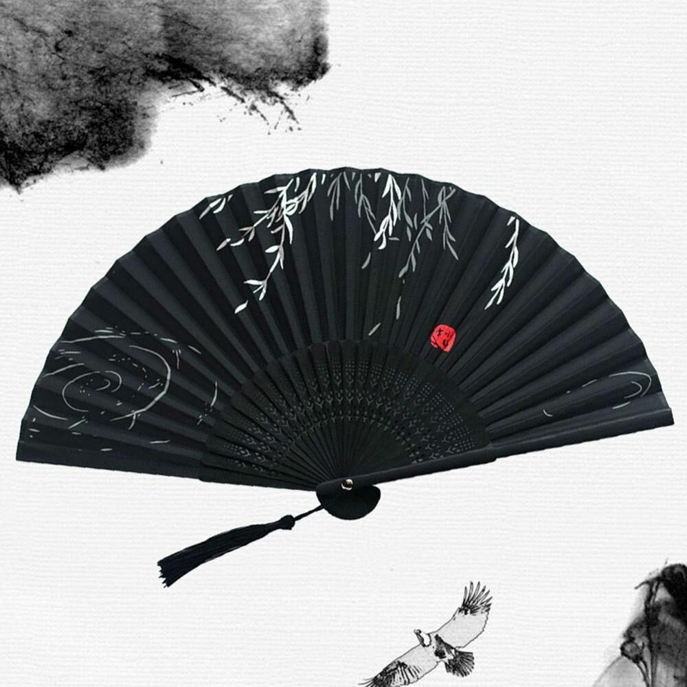 Китайский японский складной веер
