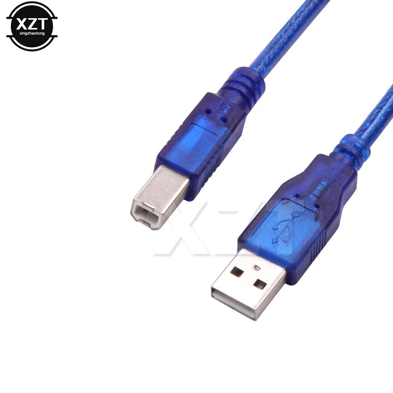 USB 2.0 кабель для принтера синий, 3 м