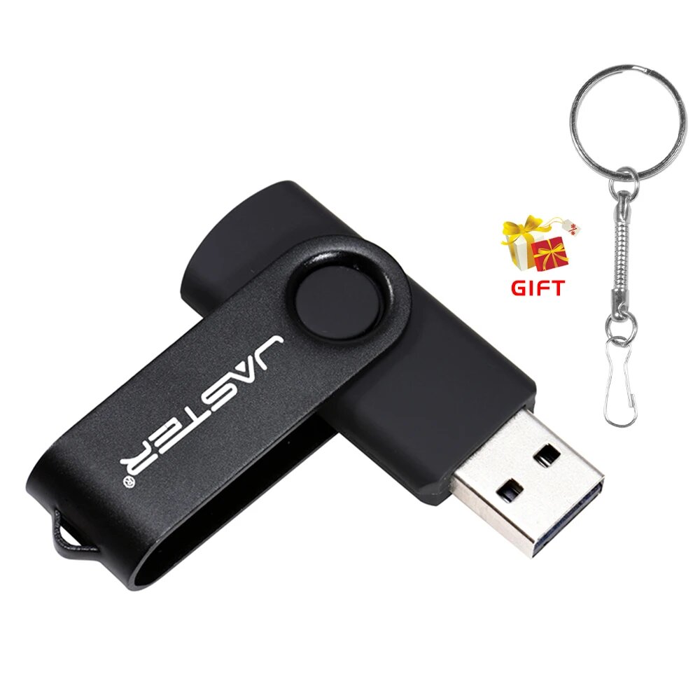 Металлический флеш-накопитель JASTER 4-128 ГБ Красный, 32 GB, Черный, black