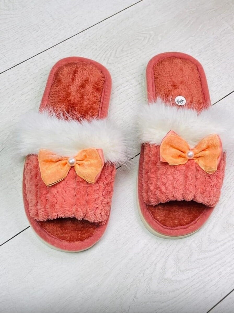 Тапочки H&D тапки домашние женские натуральный