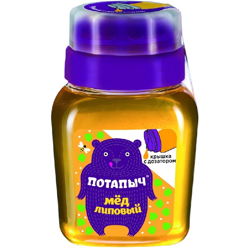 Мед потапычъ Липовый с дозатором /пэт/ 500г