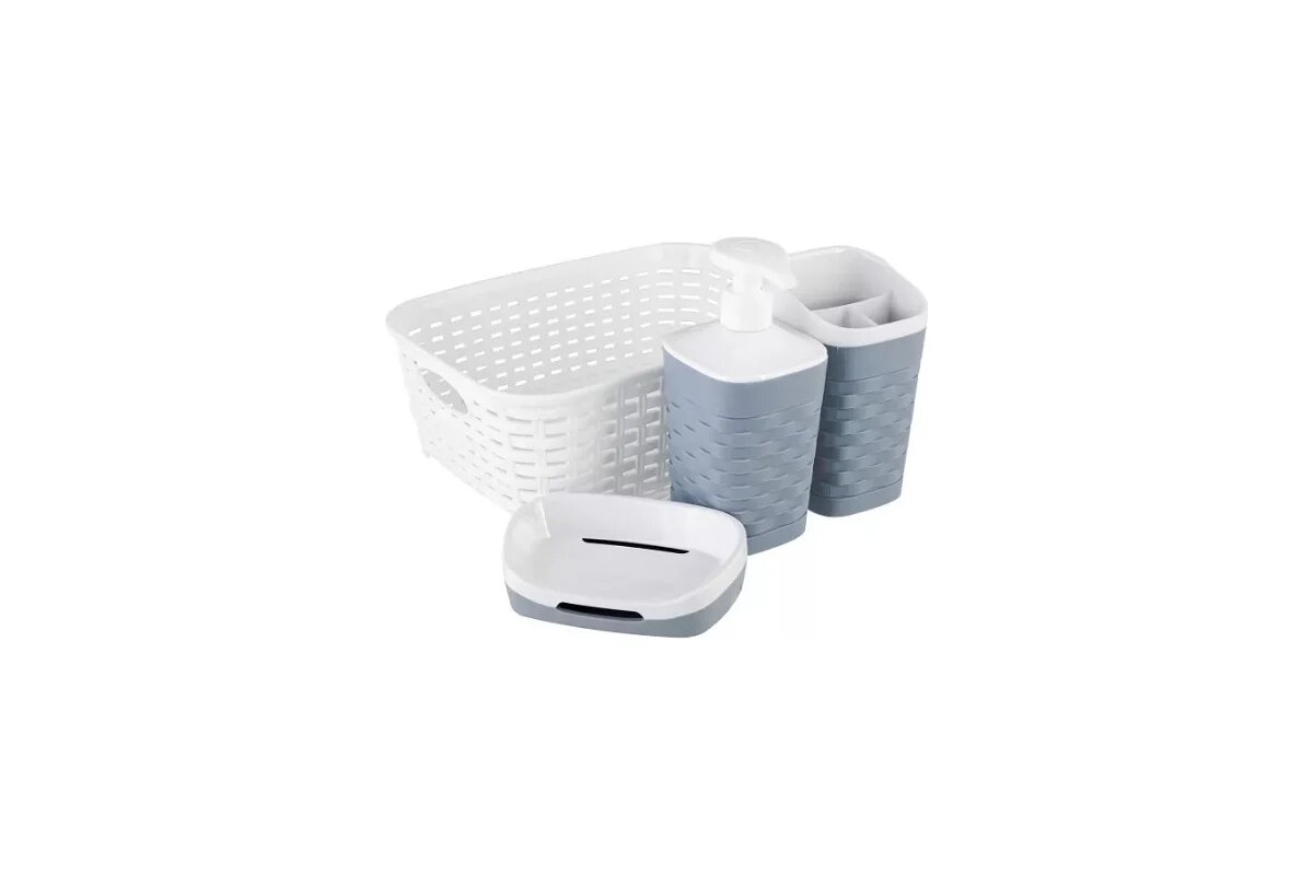 Полимербыт набор для ванной комнаты REEF 4 предмета 438354000