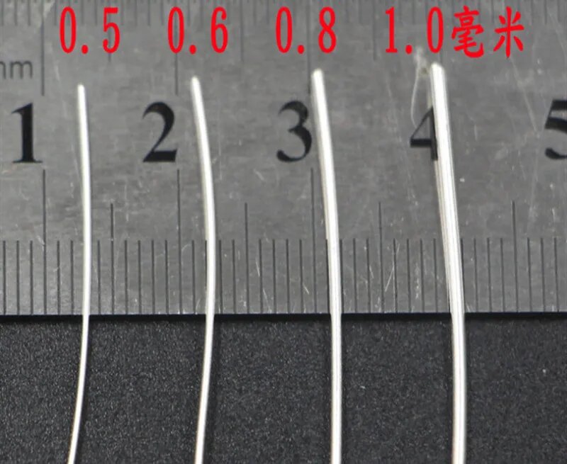 Серебряная проволока 1.0mm, проба 9999, MoreSunsDIY