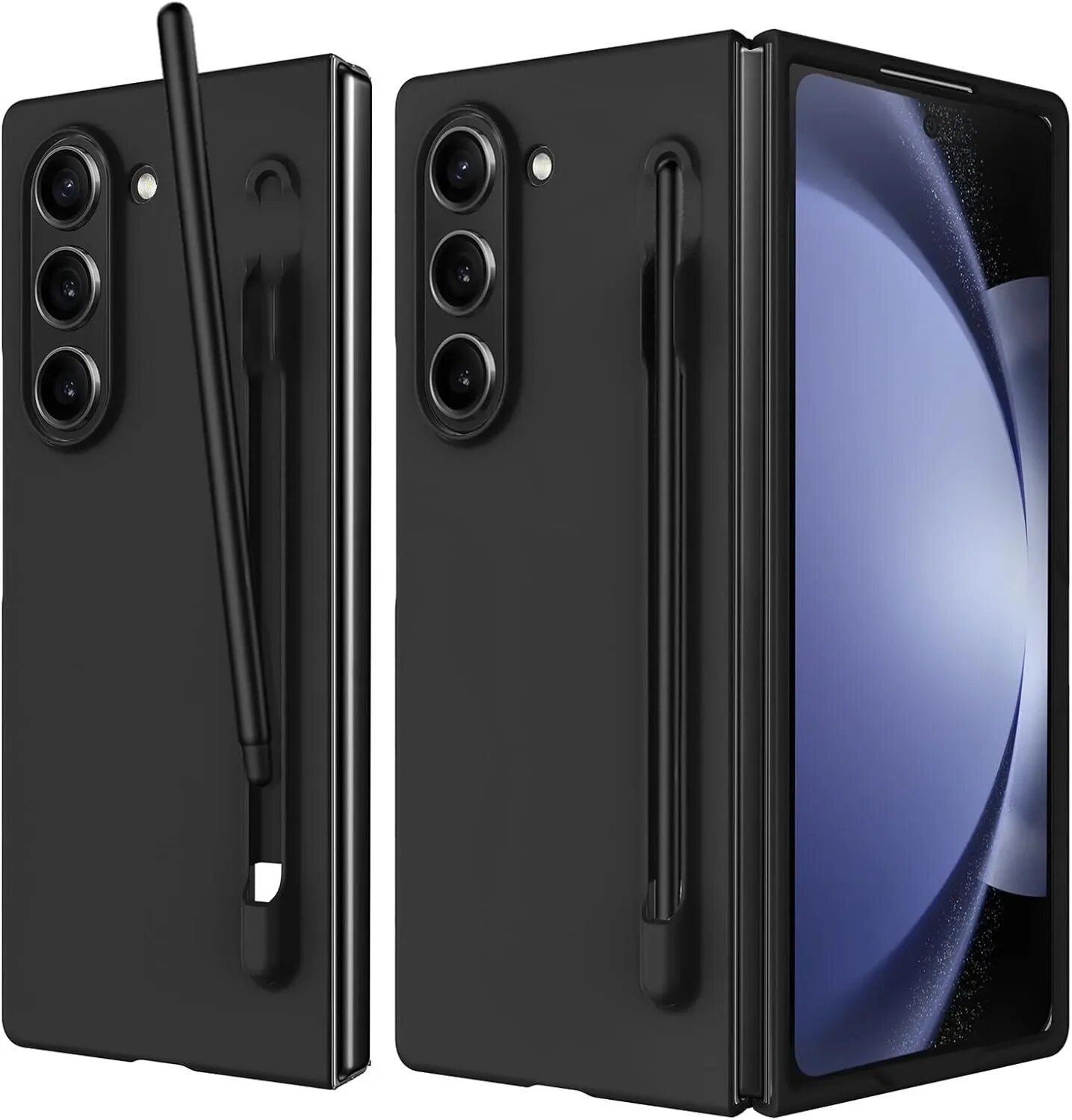 Чехол для Samsung Galaxy Z Fold 7 с держателем для ручки, черный