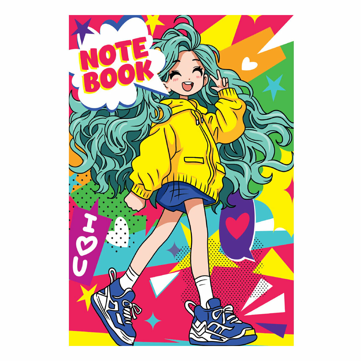 Проф-Пресс Блокнот в линию 140x200x5 мм, 40 листов, Аниме Весело для заметок и идей