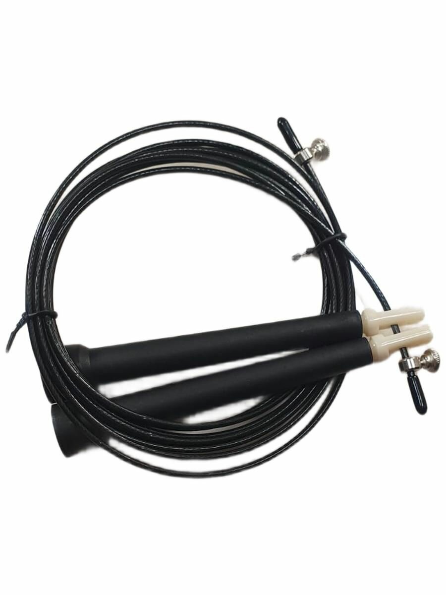 Скакалка для кроссфита длина 3 м С-10 (чёрный)