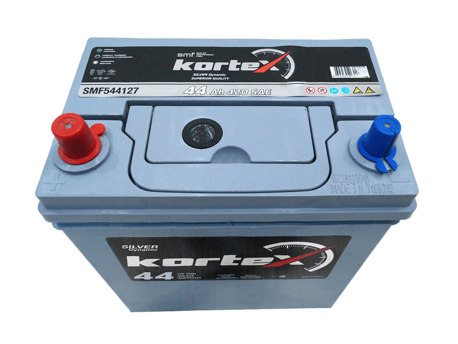 Аккумуляторная батарея KORTEX Silver Dynamic 44B19R 6СТ44 азия