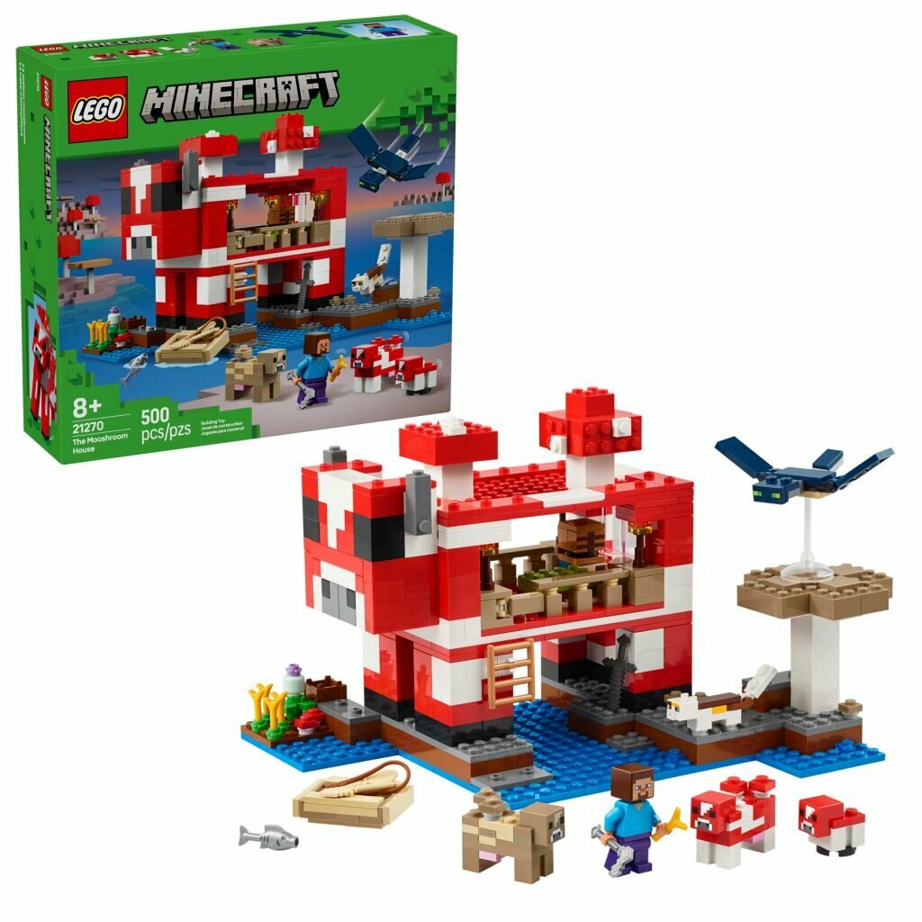 Конструктор LEGO Minecraft Дом-мухомор 21270(N), 500 деталей, от 8 лет