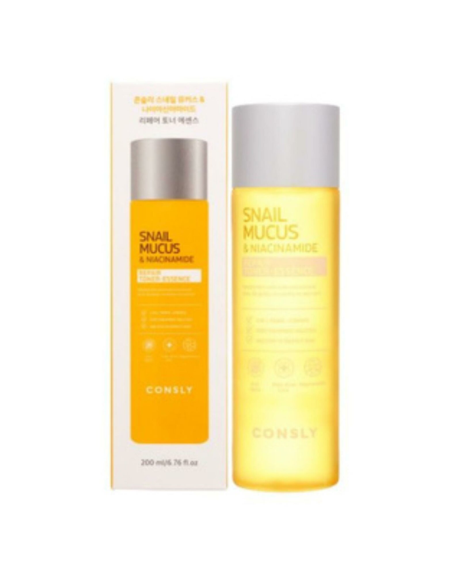 Consly Восстанавливающий тонер-эссенция с муцином улитки и ниацинамидом, 200 мл