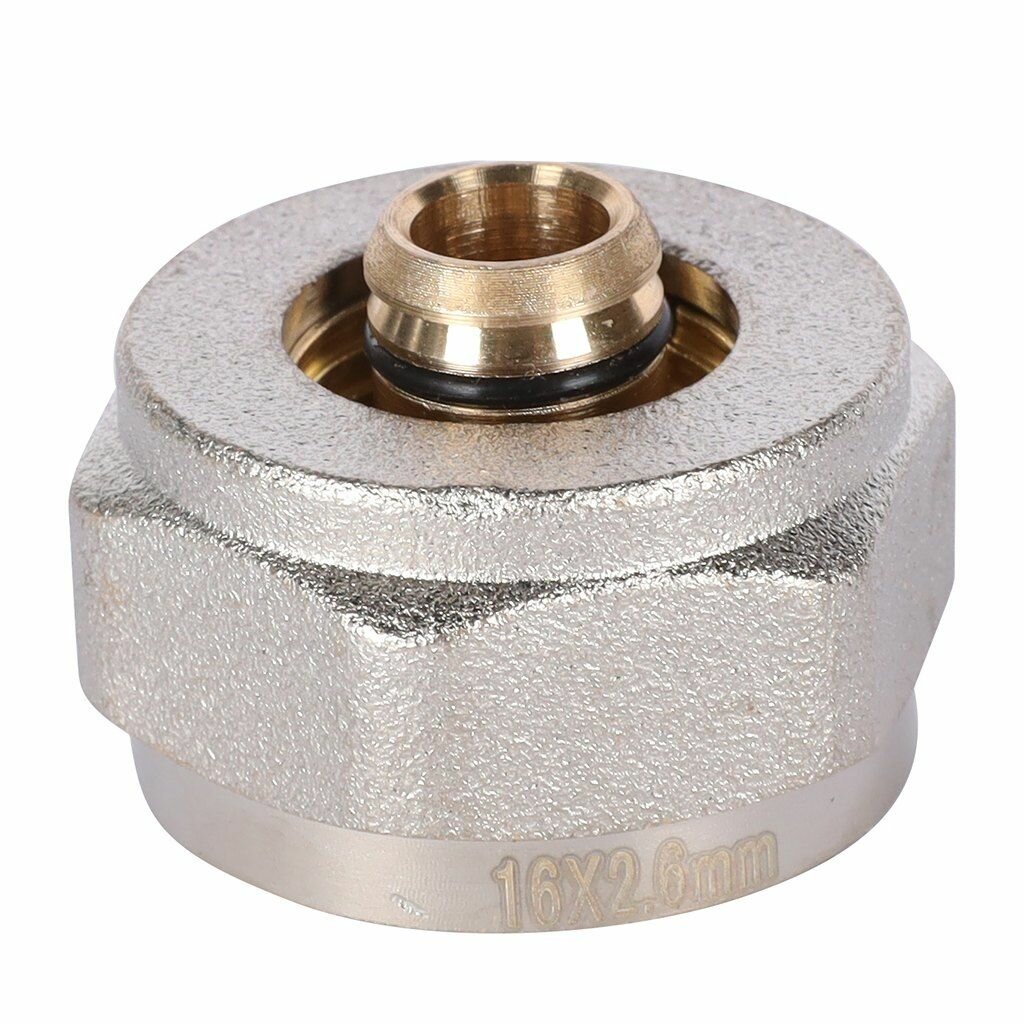 Фитинг компрессионный ROMMER для труб PEX-AL-PEXc 16х2,6х3/4 RFC-1026-162634