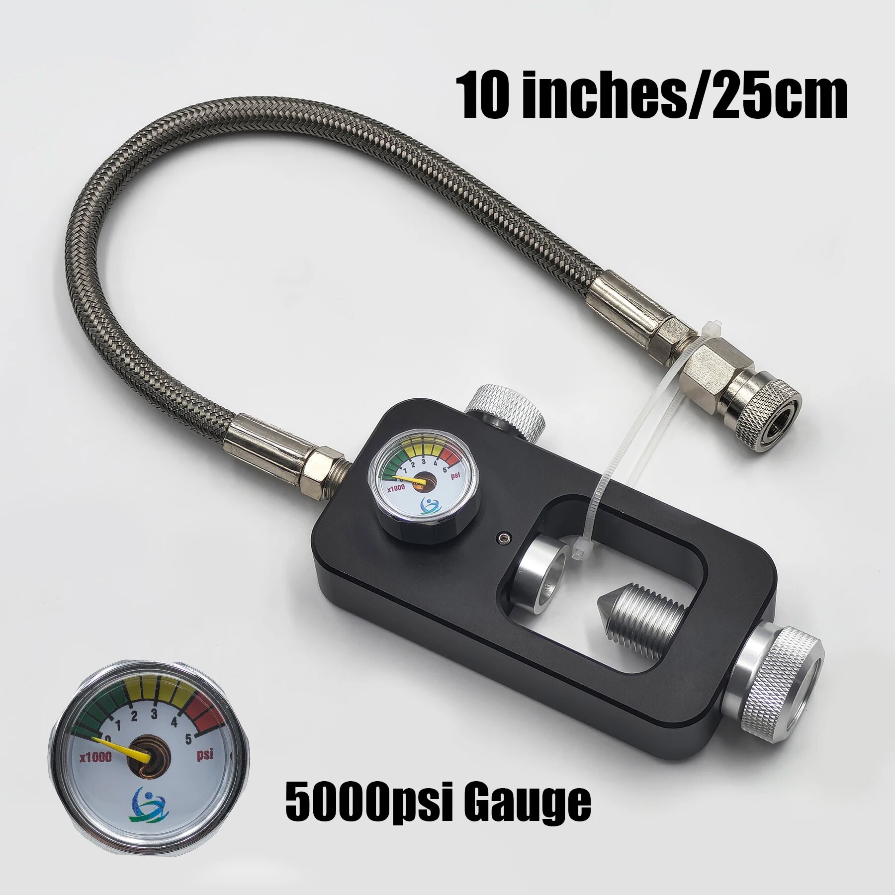 Адаптер станции заправки акваланга, шланг 10 дюймов, 5000psi