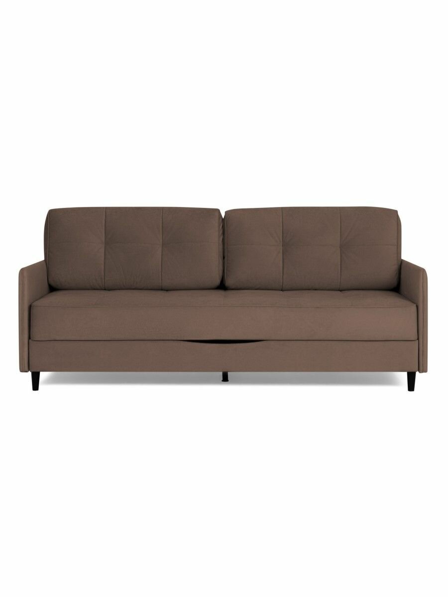 Диван-кровать Askona (Аскона) Амани про с узкими подлокотниками Тк. Casanova Chocolate