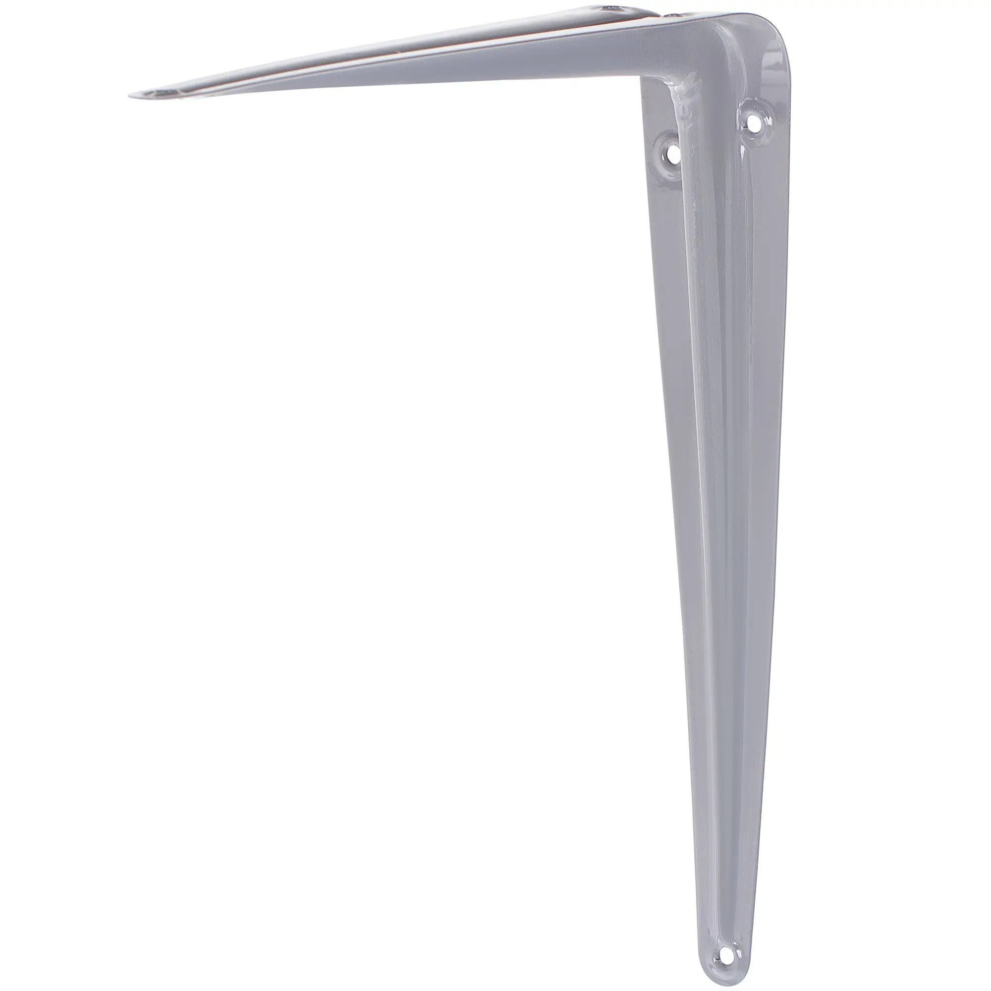 Utility Кронштейн для полки 25x20 см металл серый, нагрузка до 10 кг, настенный монтаж