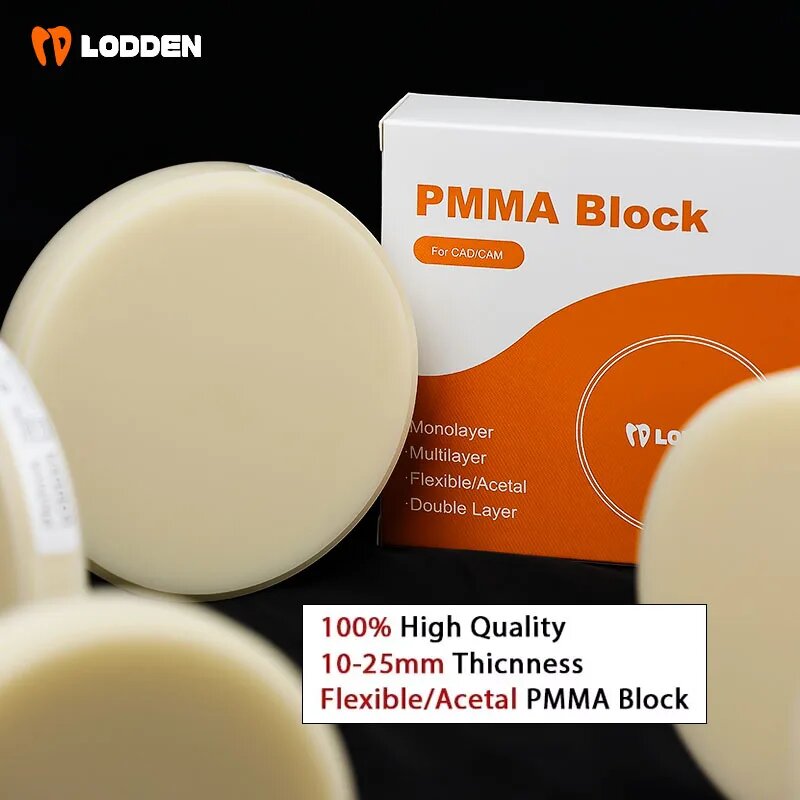 Lodden гибкий блок ПММА для CAD/CAM 10-25 мм 98X16mm A3