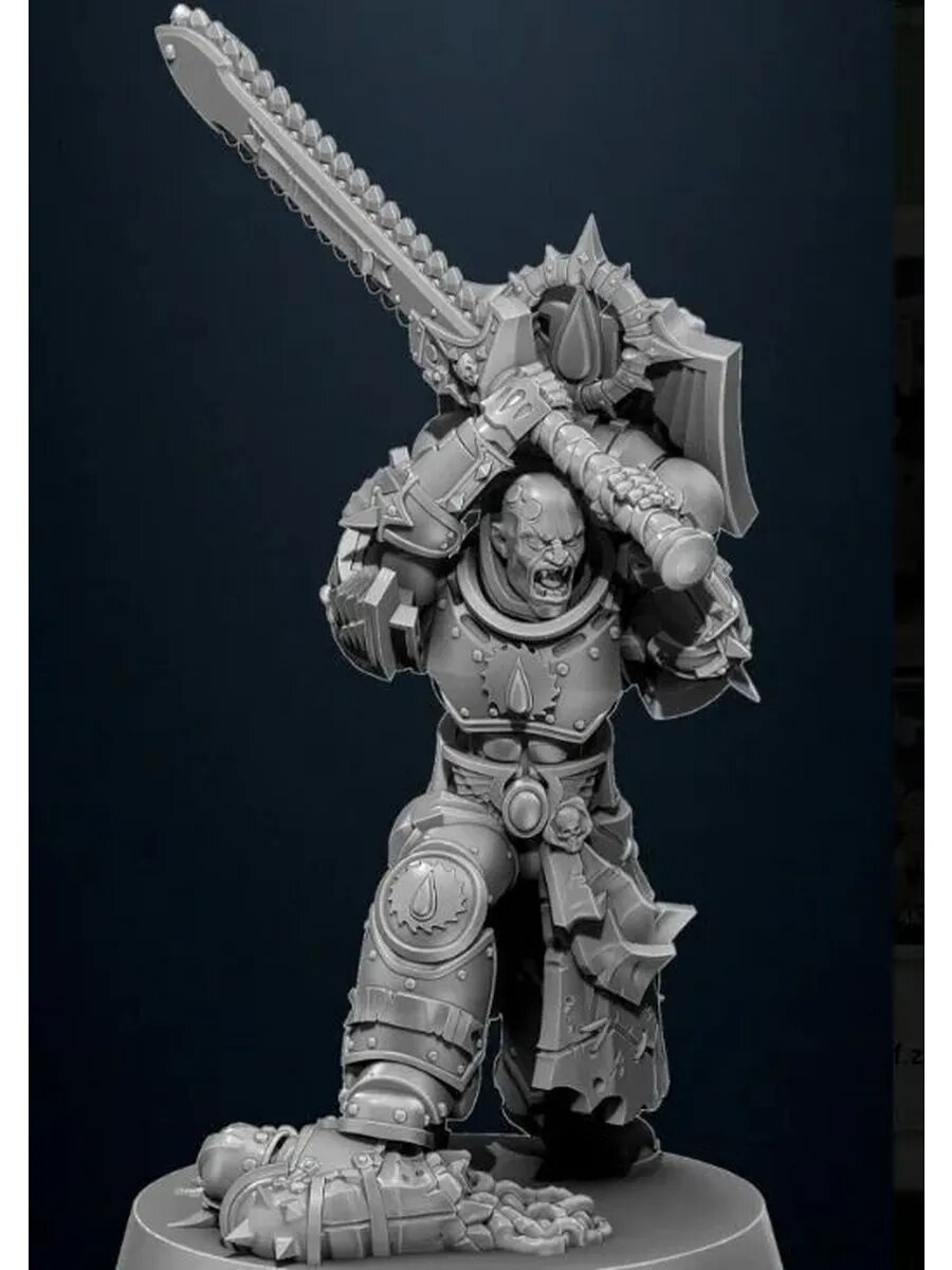 Миниатюра Warhammer 40000 Raphael Kheops Meat rippers chief