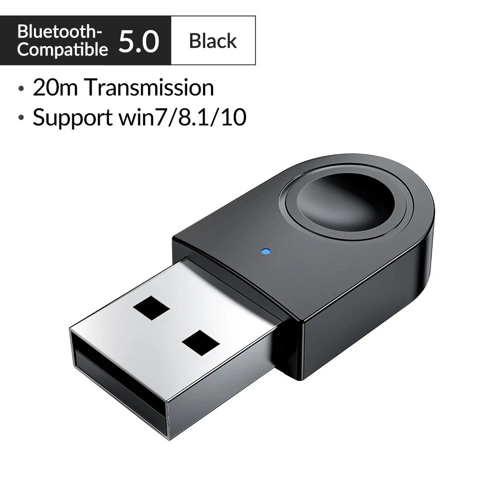Bluetooth 5.0 адаптер USB Dongle 5.0 black