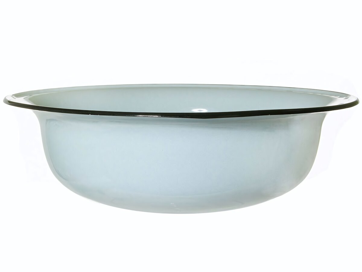 Таз 9,5 л эмалированный, круглый, стальной, диаметр 42 см, Россия