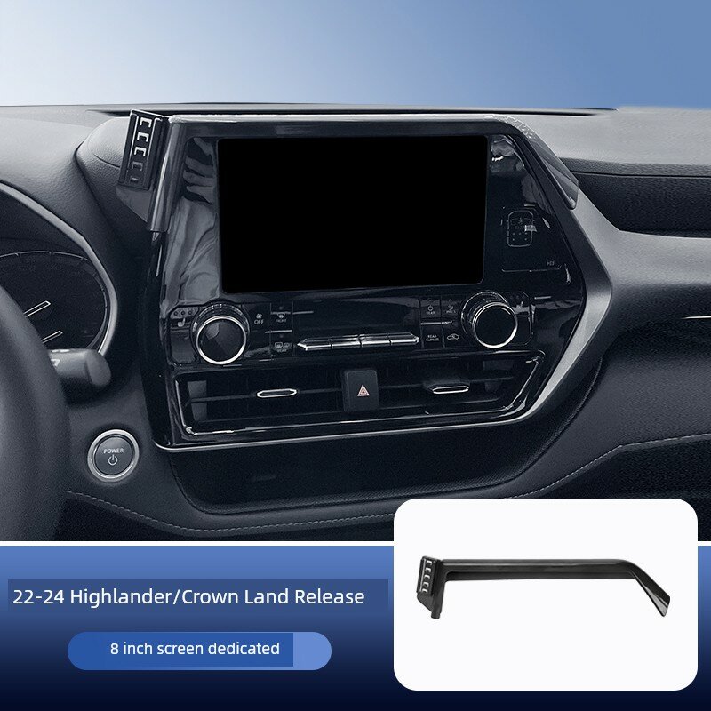 Автомобильная крепление с одиночной подставкой для Toyota Highlander/Crown Land Cruiser 2022-2024, 8-дюймовый экран,