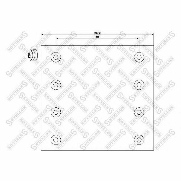 Комплект тормозных башмаков, барабанные тормоза, STELLOX 85-01001-SX (1 шт.)