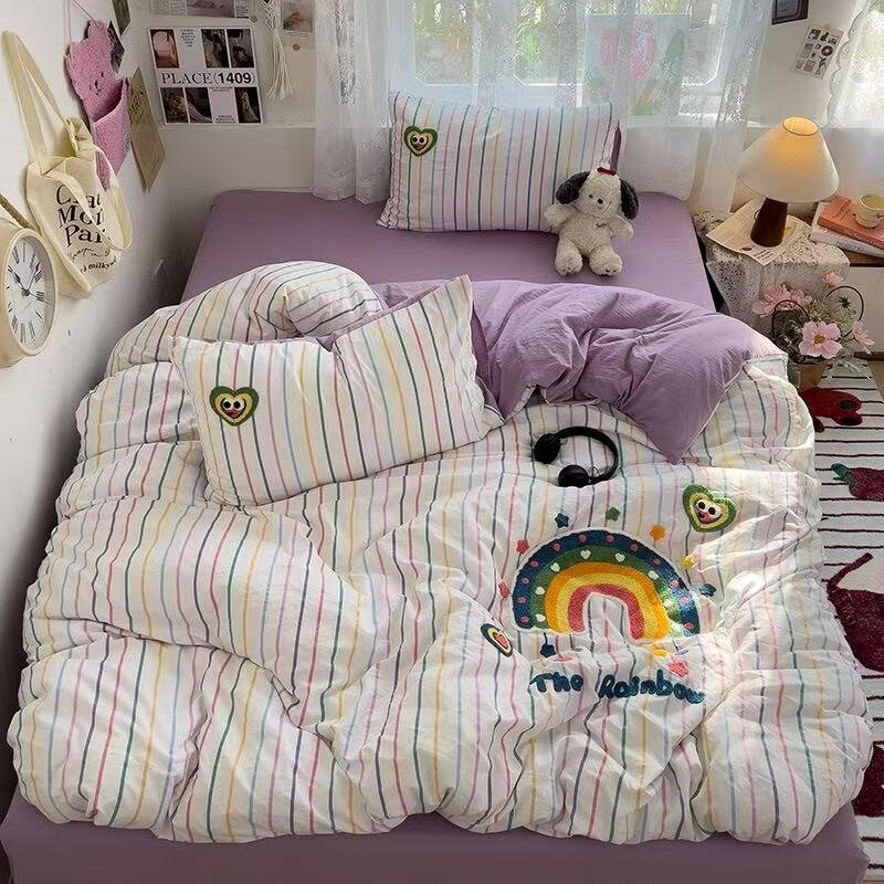 Комплект постельного белья Kawaii Pink Pig 3 шт. 150X200cm(4pcs), 2