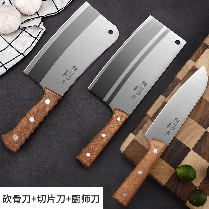 Оптовая продажа новых кухонных ножей в китайском стиле, ультраострых ножей из нержавеющей стали для нарезки мяса, овощей и рубки костей.