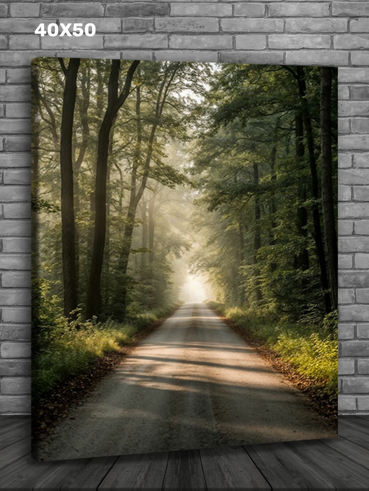 Картина интерьерная на стену "Дорога в лесу"