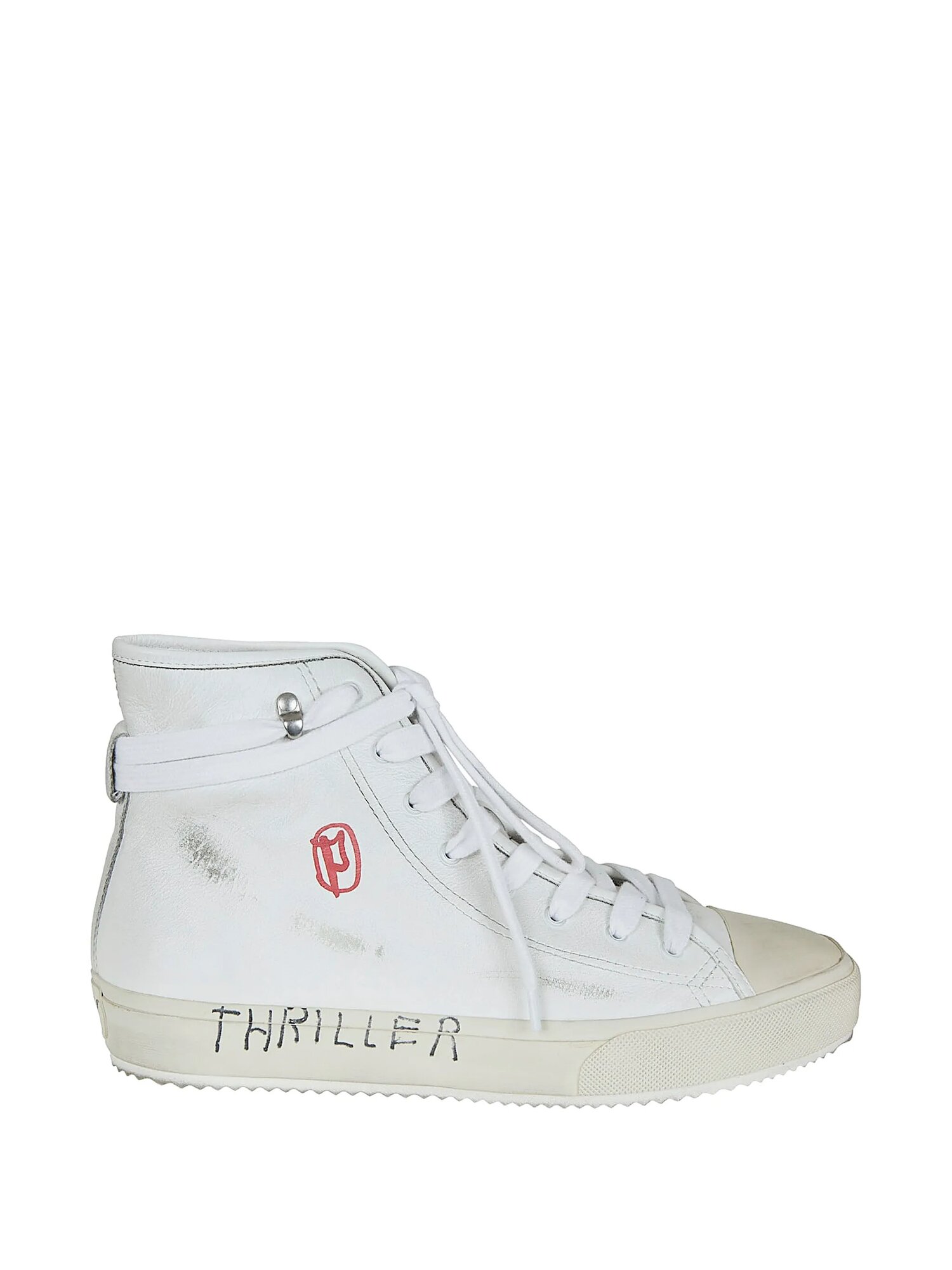 Кроссовки Leather high-top sneakers