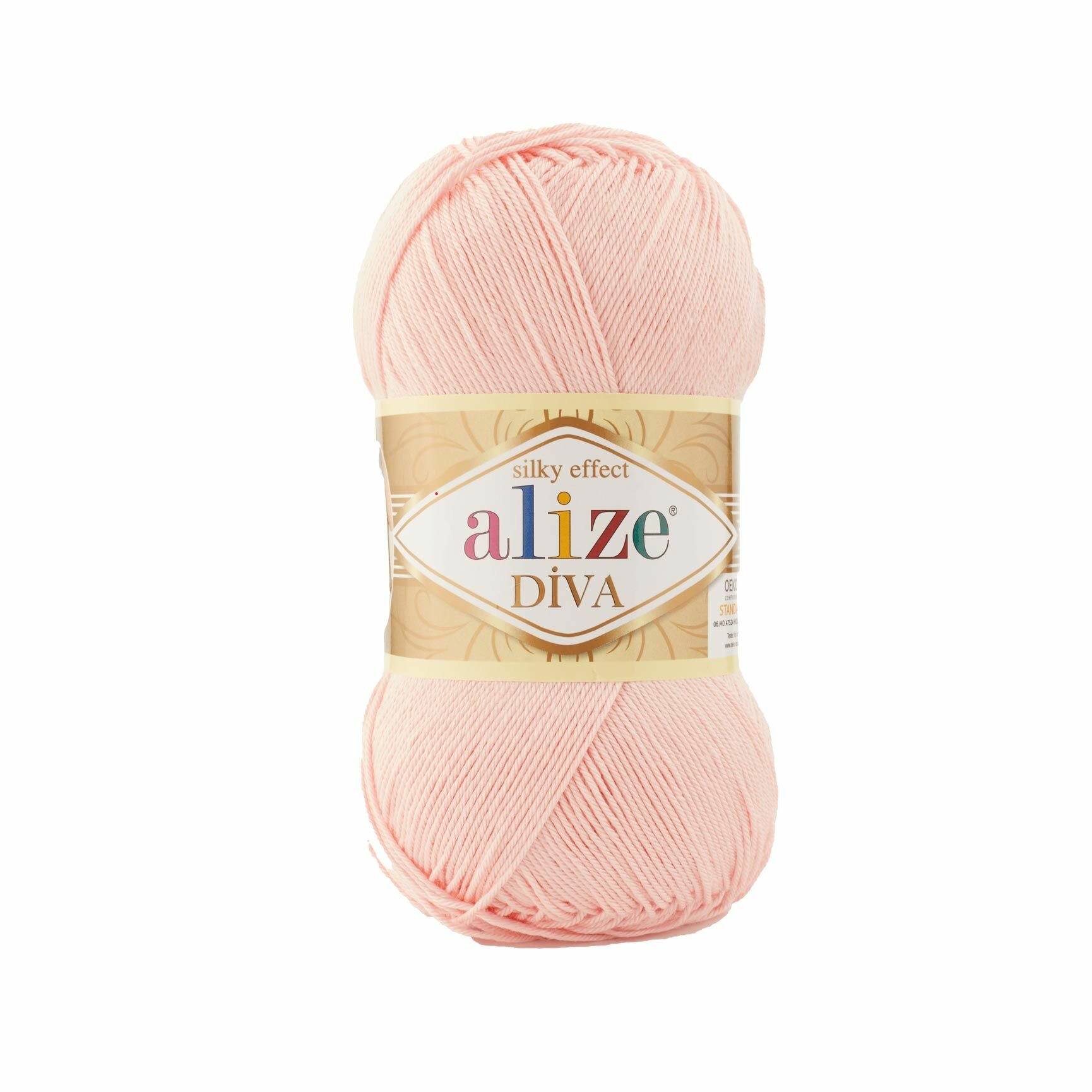 Пряжа Alize Diva 143 (5 мотков по 100г/350м) светлая пудра