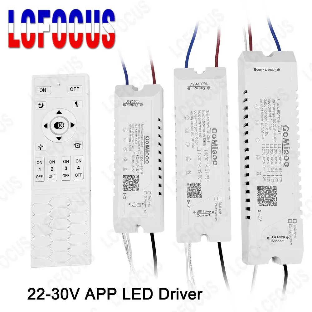 LCFOCUS Драйвер LED GM-LXTM-F двухцветный 22-30В 1800mA AC110-220V