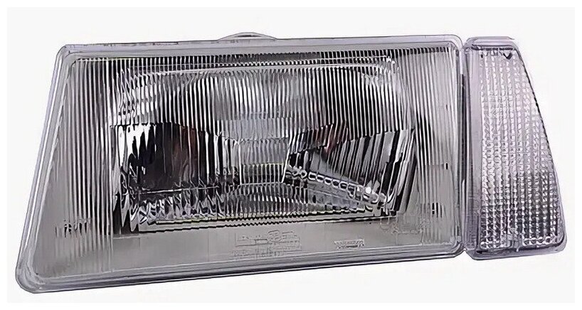 Блок-фара 2108-99 левая серый корпус белый поворотник 081.3711-01 Формула Света