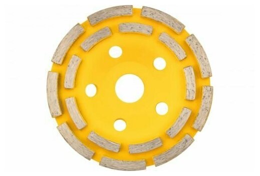 Чашка KRANZ KR-90-0151 алмазная шлифовальная 2-ряд 125х22.2 мм