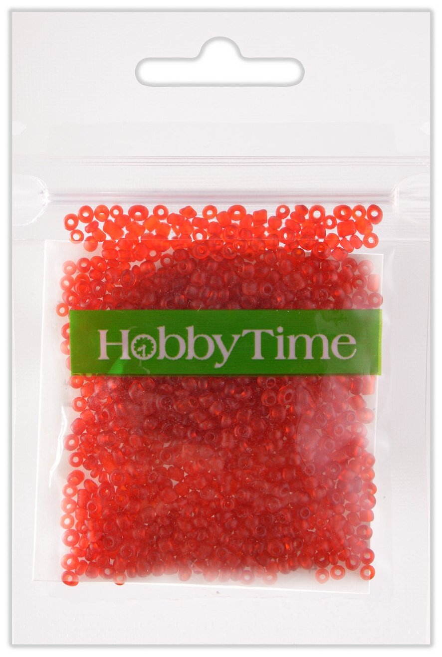 Бисер круглый FROSTED , 2 ММ, 10 ГР, красный, №5, Арт. 2-648/05
