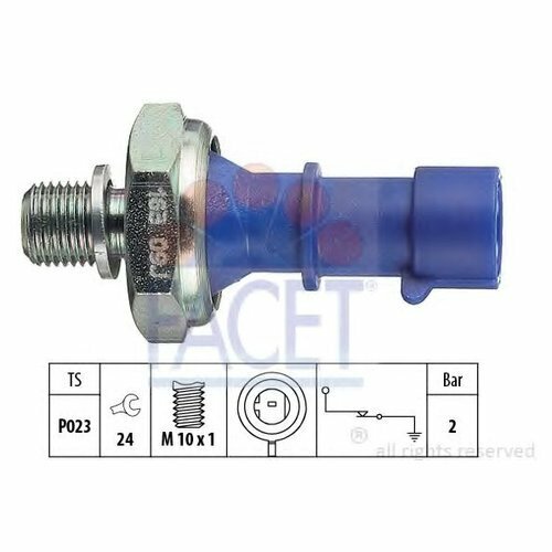 Датчик давления масла Facet 70163
