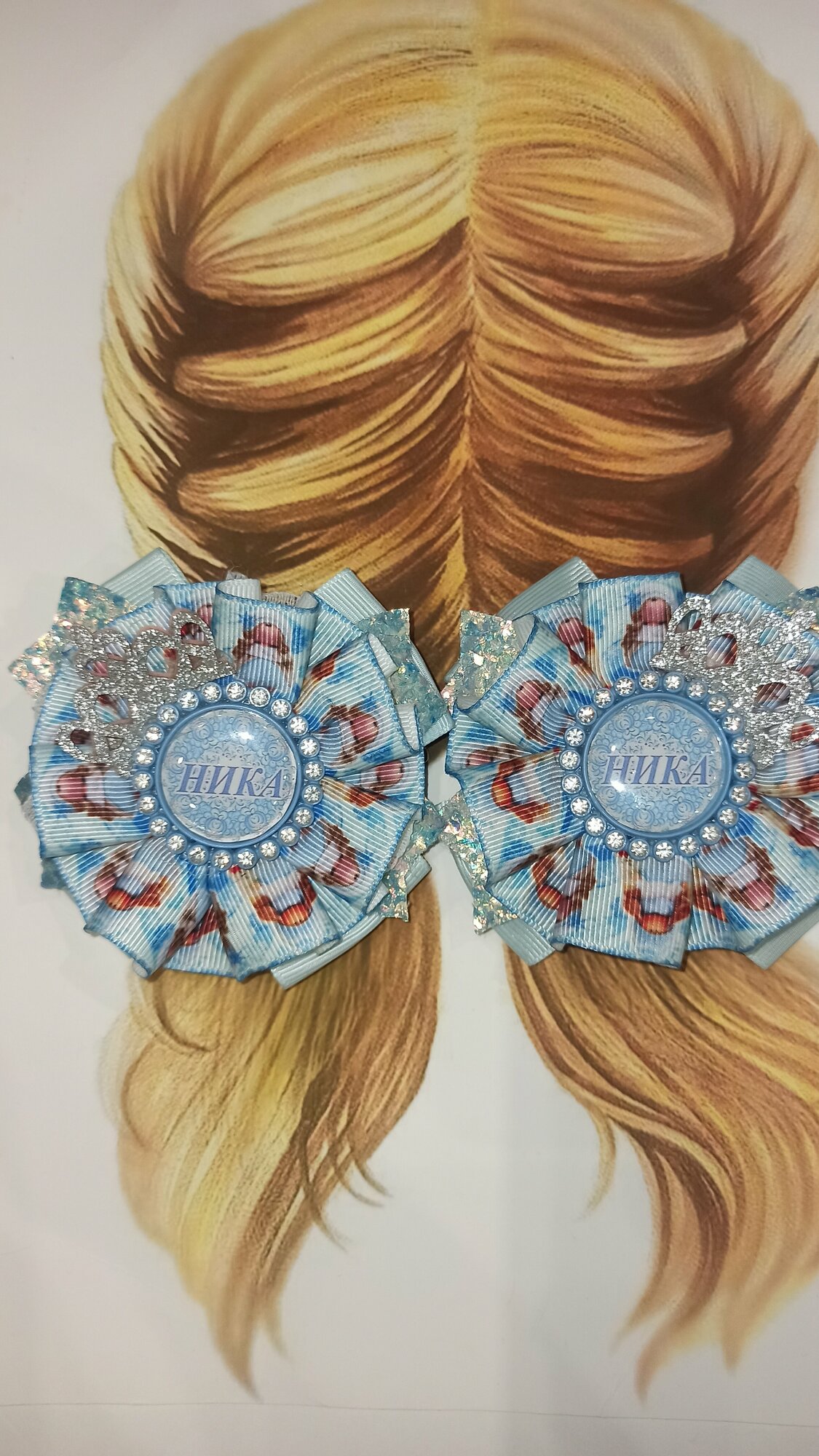 Бантики для Ники 2шт на резинке
