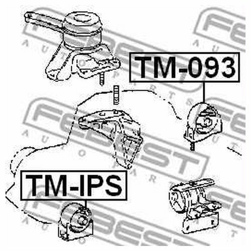 Опора двигателя Febest TM-093 для Toyota Caldina (1987-2002), Toyota Carina (1996-2001), Toyota Carina ED (1993-1998)