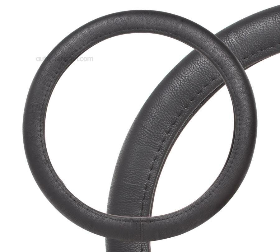 AIRLINE AWCRS10M Оплетка на руль, гладкая кожа, черная, 37-39 см/М
